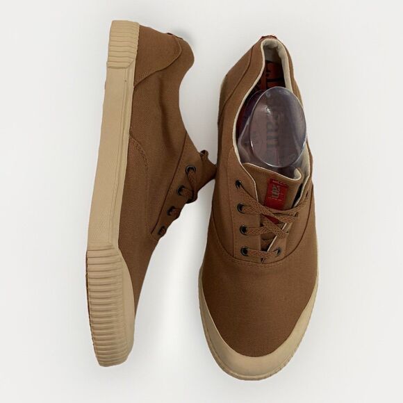 L.L. Bean | Shoes | Flaw Ll Bean Boat Shoes Mens 3m Brown Canvas Lace ...